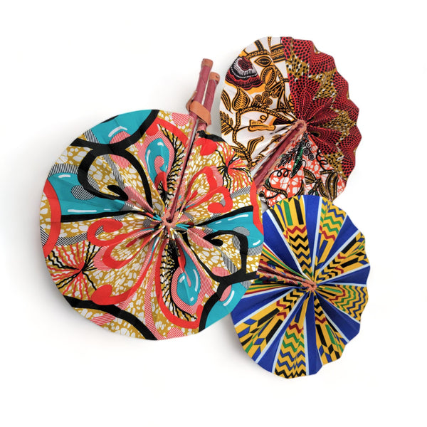 African Hand Fan , Ankara Wicker Fan, African Wall Decor, Hand Woven A ...