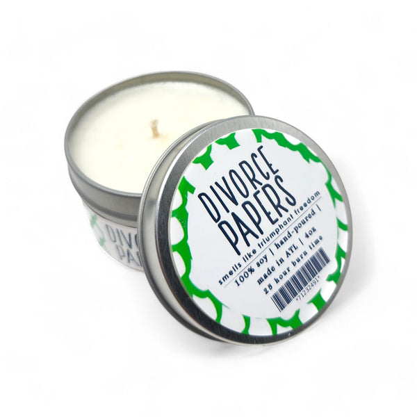 Divorce Papers Candle - 4oz - the beehive