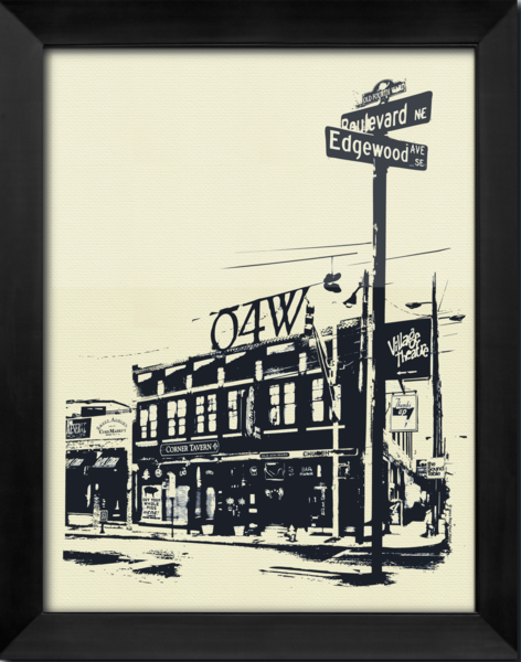 Old 4th Ward Rep Your Hood Print - the beehive