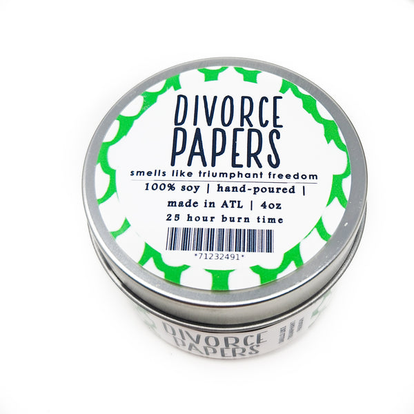 Divorce Papers Candle - 4oz - the beehive